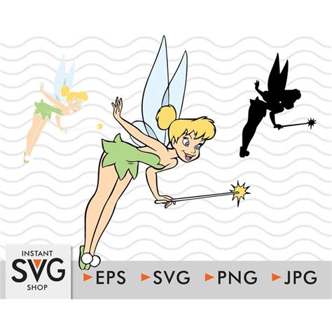 Tinkerbell Svg Cut File Tinkerbell Silhouette Svg Tinkerbe Inspire