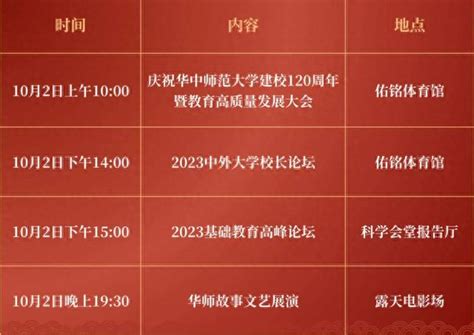华中师范大学120周年校庆公告（第三号）