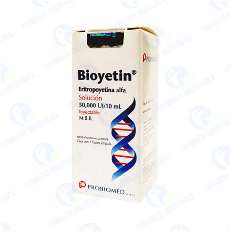 Bioyetin 50000ui Eritropoyetina Humana Recombinante Farmacia Santa