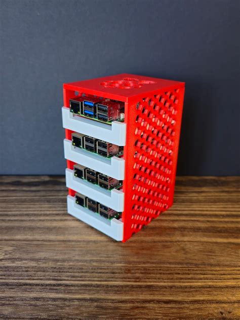 Raspberry Pi Cluster Case Compatible With Pi 5 Pi 4 And Rpi 3b Etsy