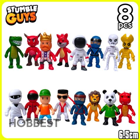 Jual Action Figure STUMBLE GUYS Set Isi 8 Pcs Miniatur Topper Kue