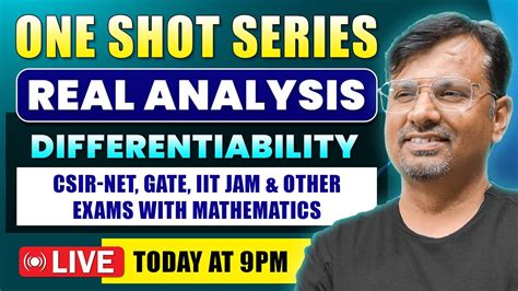 real analysis differentiability for csir net iit jam gate etc