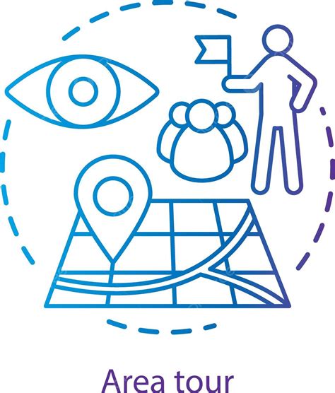 Area Tour Planning Concept Icon Guide Design Group Vector Guide