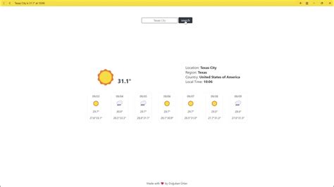 Flask Weather⛅ Demo Youtube