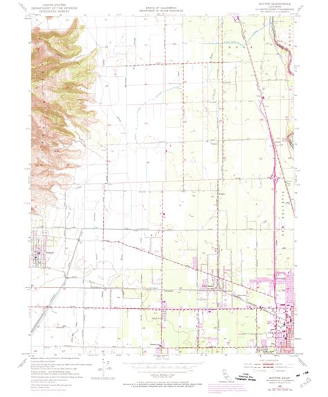 Sutter Ca 1952 24000 Scale Map By United States Geological Survey