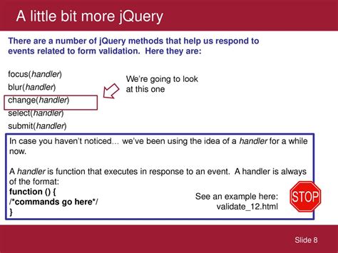 Form Validation Part 2 With Jquery Html5 And Css Ppt Download