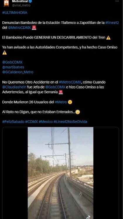 Usuarios De L12 Del Metro De Cdmx Reportan Que Tren Se Tambalea En