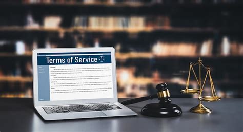 premium photo online term of service conditions showing savvy rules