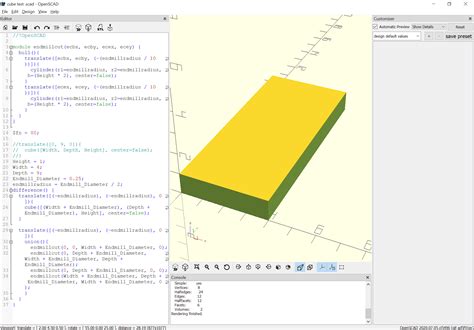 Efficiency Of Geometry Generation In Openscad Unsupported Carbide