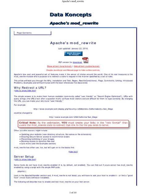 apache s mod rewrite pdf