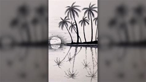 ПЕЙЗАЖ 5 Как нарисовать ЗАКАТ РАССВЕТ карандашом Youtube