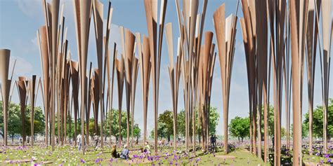 Clover Column Pavilion Junelee Architecture