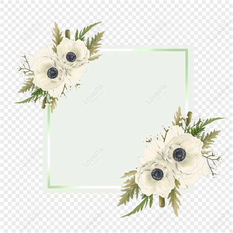 녹색 수채화 가막살 나무속 꽃 일러스트 테두리 일러스트잎 봄디자인화환 Png 일러스트 무료 다운로드 Lovepik