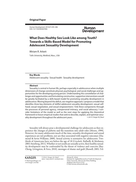 What Does Healthy Sex Look Like Among Yo Pdf Consent Adolescence