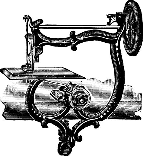 Sewing Machine Vintage Illustration 13594782 Vector Art At Vecteezy