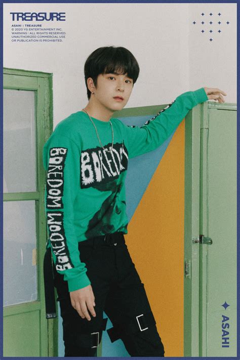 TREASURE S Asahi Bang Ye Dam Mashiho Jaehyuk Charm With Their