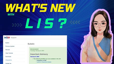 Whats New With Learners Information System Lis Deped Youtube