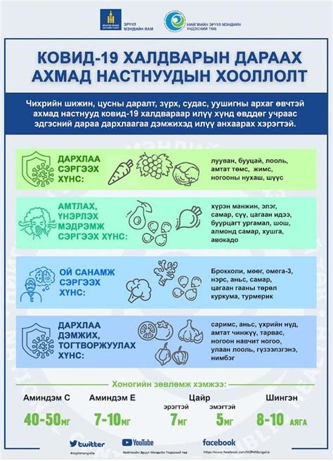 Аминдэмээр баялаг хүнс хэрэглэж дархлаагаа дэмжье