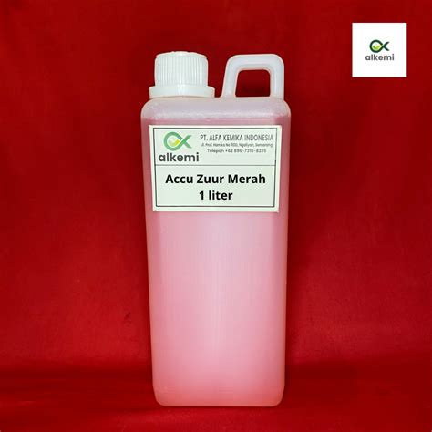 Air Aki Zuur Air Accu Zuur Air Aki Merah 1 Liter Lazada Indonesia