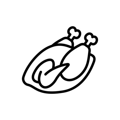 Chicken Meat Icon Vector Design Template Simple And Clean 36710715