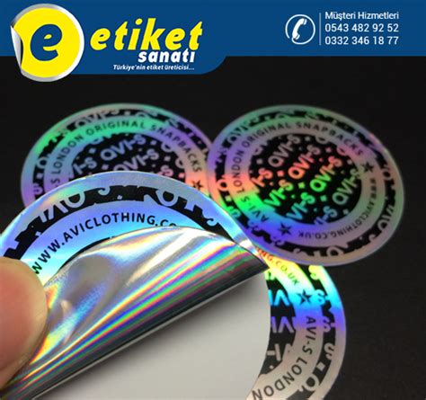 Holigram Etiket Ürünlerimiz Etiket Sanatı Baskılı Etiket Sticker