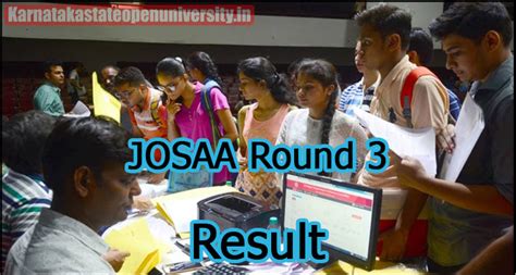 JOSAA Round 3 Result 2024 Cut Off Out Check Direct Link Josaa Nic In