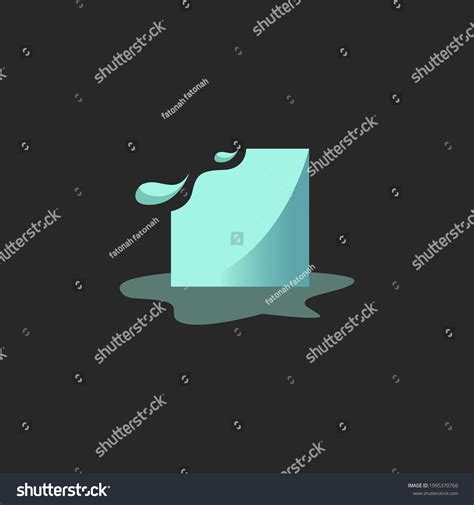 Ice Block Icon Logo Design Vector Stock Vector Royalty Free 1995370766 Shutterstock
