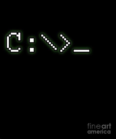 C Prompt Dos Program Line Command Nerdy Fun Digital Art By Sassy Lassy Fine Art America