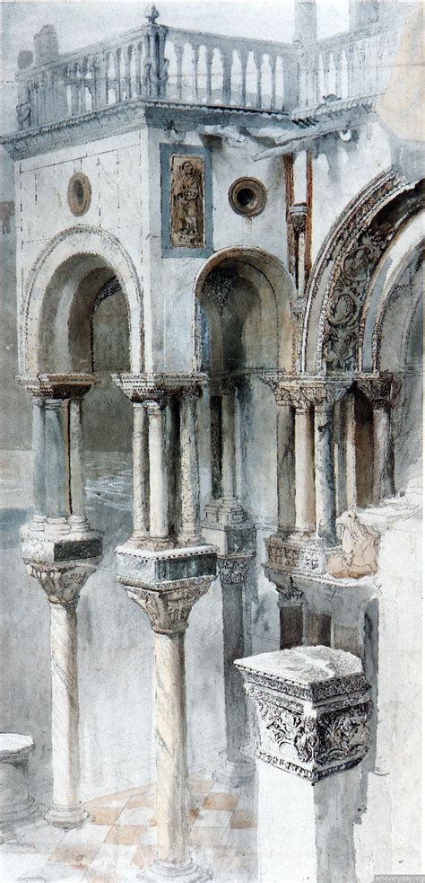 John Ruskin — Джон Рескин. Архитектура в акварели | ARTeveryday.org