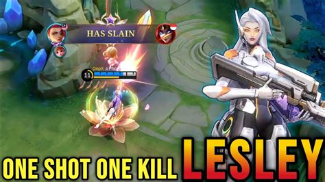 One Shot One Kill Lesley Best Build 2023 One Shot One Kill Mlbb