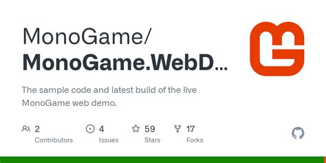 Github Monogame Monogame Webdemo The Sample Code And Latest Build Of The Live Monogame Web Demo