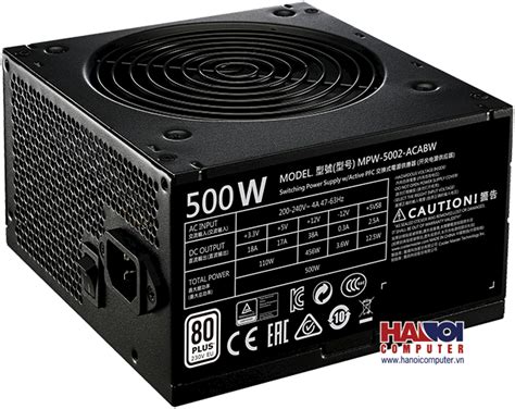 Nguồn Cooler Master MWE 500 500w | chính hãng tại HanoiComputer