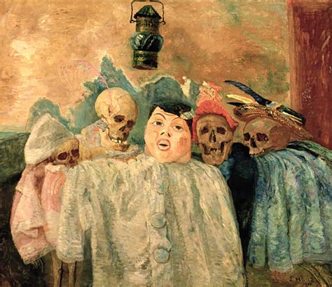 Pierrot And Skeletons 1907 James Ensor