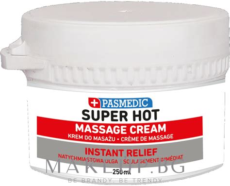 Pasmedic Super Hot Massage Cream Масажен крем за тяло със силно