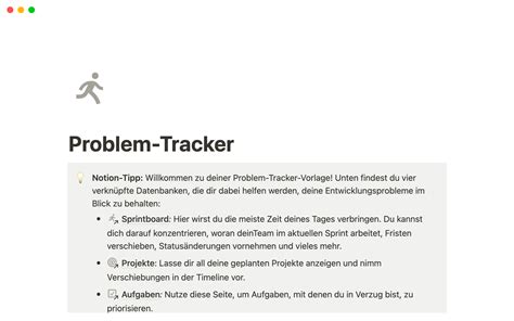 Kostenlose Vorlagen Aus Dem Bereich Bug Tracking Von Notion