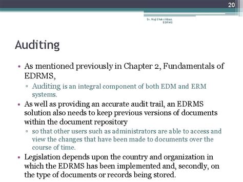 Electronic Document And Records Management Systems Edrms Dr