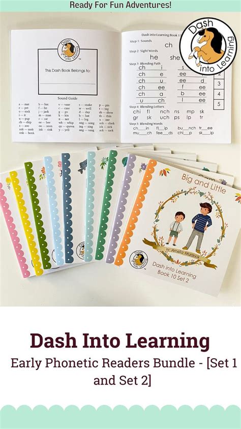 Dash Into Learning Early Phonetic Readers Bundle Set 1 And Set 2