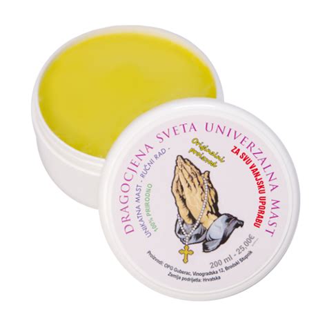 SVETA UNIVERZALNA LJEKOVITA MAST Milost Božja
