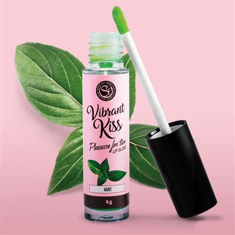Lip Gloss De Menta Vibrant Kiss 6gr Dele Potenciadores Sexuais