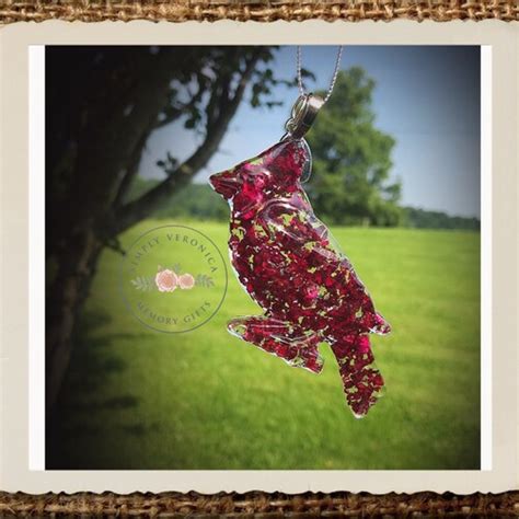Cardinal Appears Red Bird Sun Catcher Funeral Flower Ts Etsy