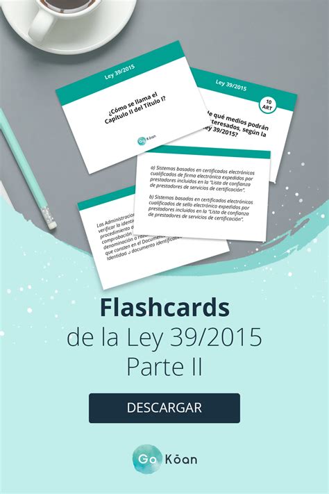 Flashcards Oposiciones Ley 392015 Memorización Oposicion Estudiar