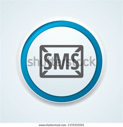 Sms Button Illustration Stock Vector Royalty Free 1159333501 Shutterstock