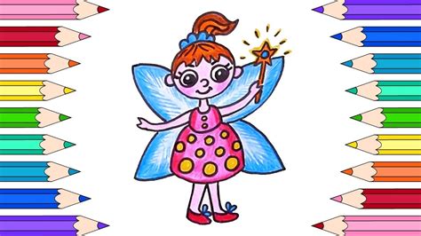 Как Нарисовать Фею🌼Простые Рисунки🌸how To Draw A Fairy Youtube