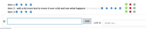 CSS Suggested Changes For Editing Checklist Options Screen By