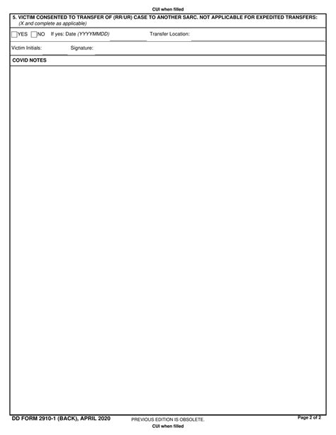 Dd Form 2910 1 Download Fillable Pdf Or Fill Online Replacement Of Lost