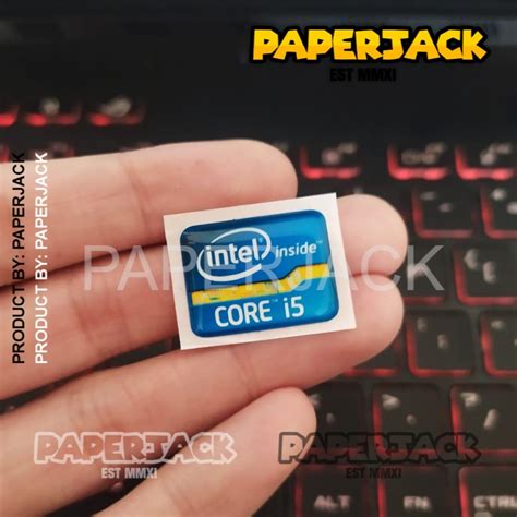 Jual Sticker Intel Core I5 Gen 2 Stiker Timbul Lentur Stiker Stiker Pc