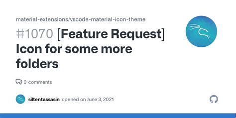 Feature Request Icon For Some More Folders · Issue 1070 · Material