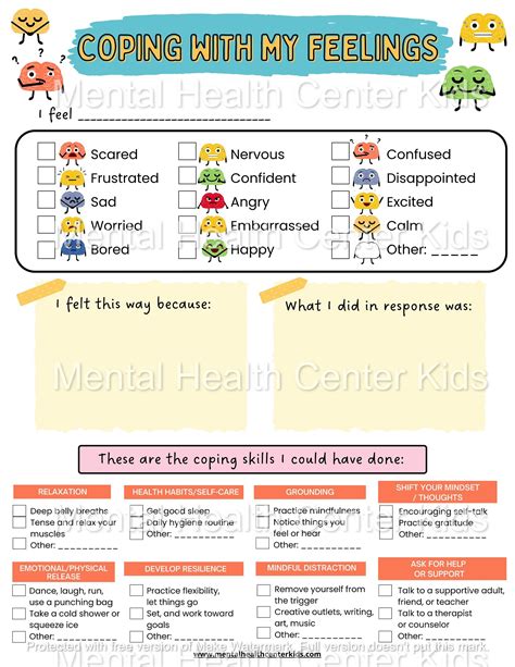Coping Skills Chart