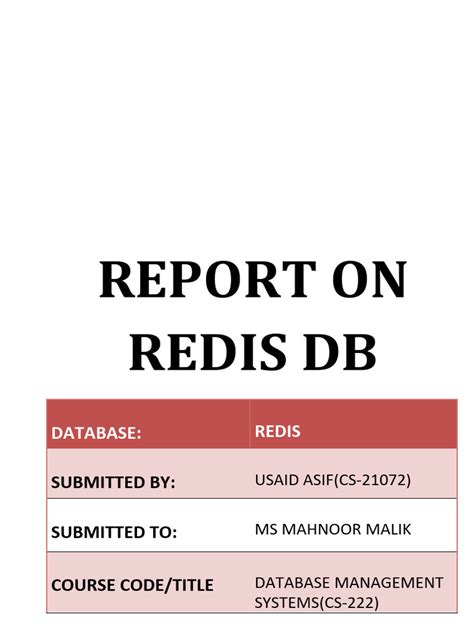 Redis Pdf No Sql Databases