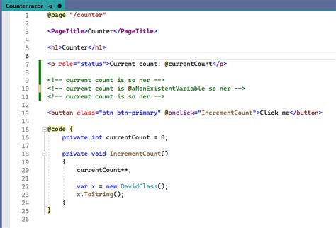 Classification Inside Html Comments In Razor Files Is Incorrect Issue Dotnet Razor